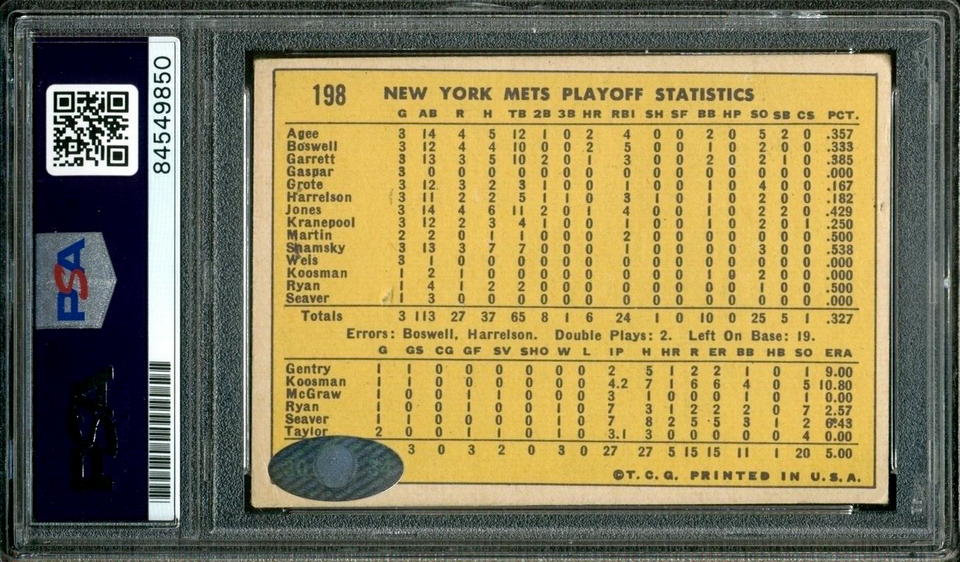 NOLAN RYAN 1970 TOPPS WE'RE NUMBER ONE! PSA DNA AUTHENTIC AUTOGRAPH ...