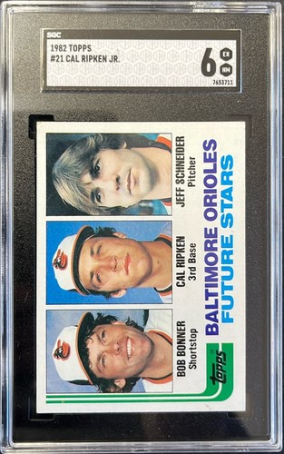 1982 Topps #21 Orioles Future Stars (Bob Bonner / Cal Ripken / Jeff ...