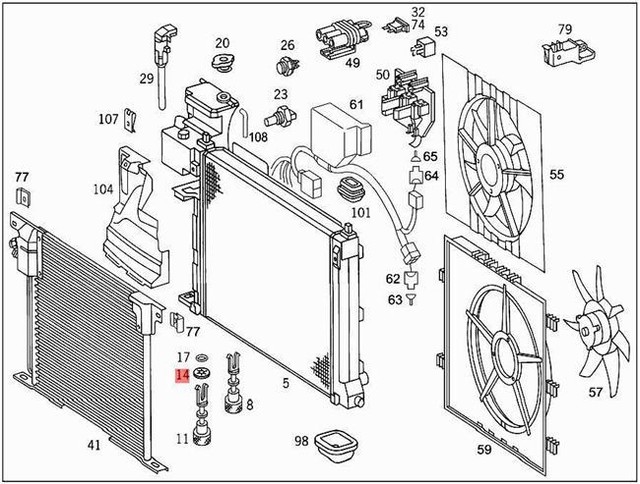 Mercedes-Benz CLA C117 Radiator Drain Plug Seal A0005010176 Genuine for ...