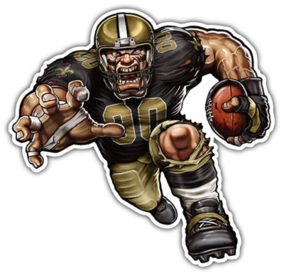 New Orleans Saints NFL Mascot Car Bumper Sticker Decal - 3'' or 5'' | eBay