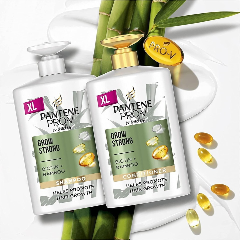 Pantene Grow Strong Shampoo And Conditioner Set Xl Hair PACK, 2x 1L ...