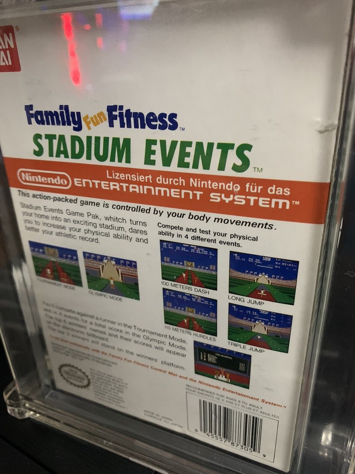 Stadium Events Nintendo NES PAL WATA Graded 7.5 | eBay
