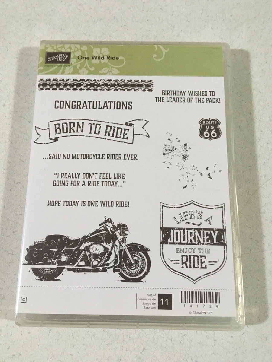 Stampin Up Motorcycle Stamp