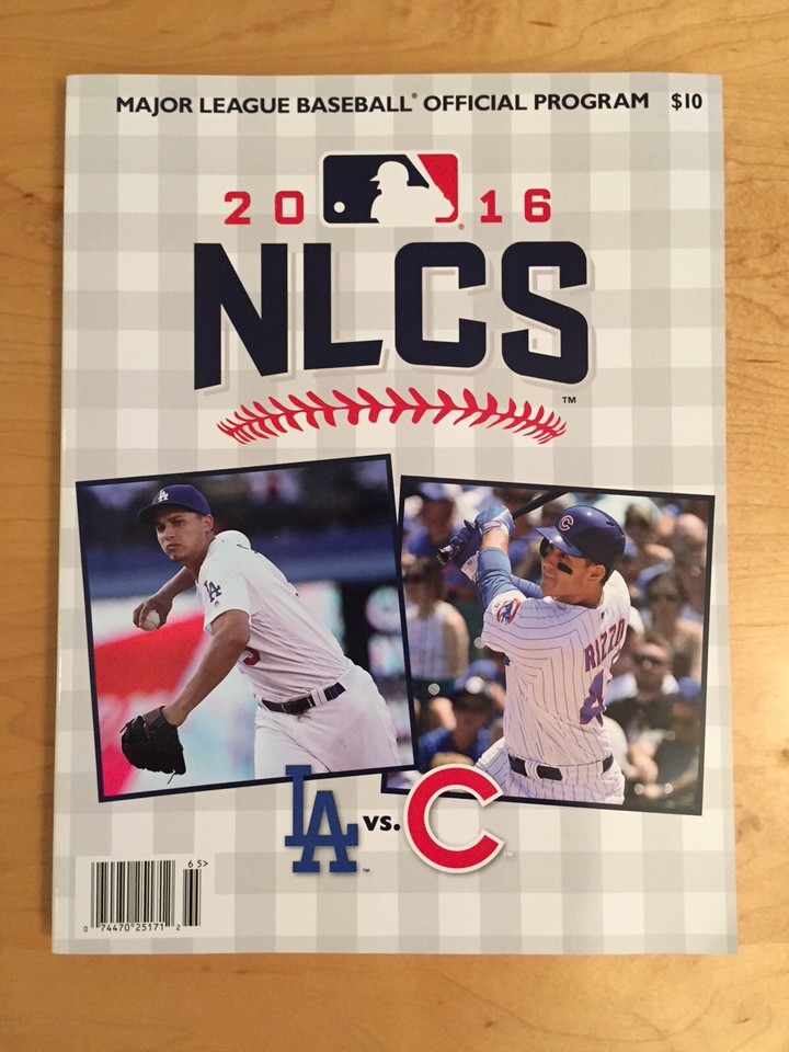 2016 NLCS and World Series Programs Chicago Cubs Wrigley Field Program ...
