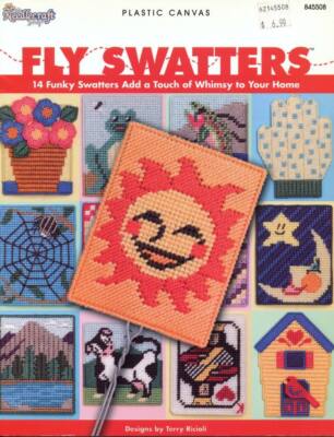 NEEDLECRAFT SHOP PLASTIC CANVAS FLY SWATTERS 14 FUNKY DESIGNS OOP | eBay