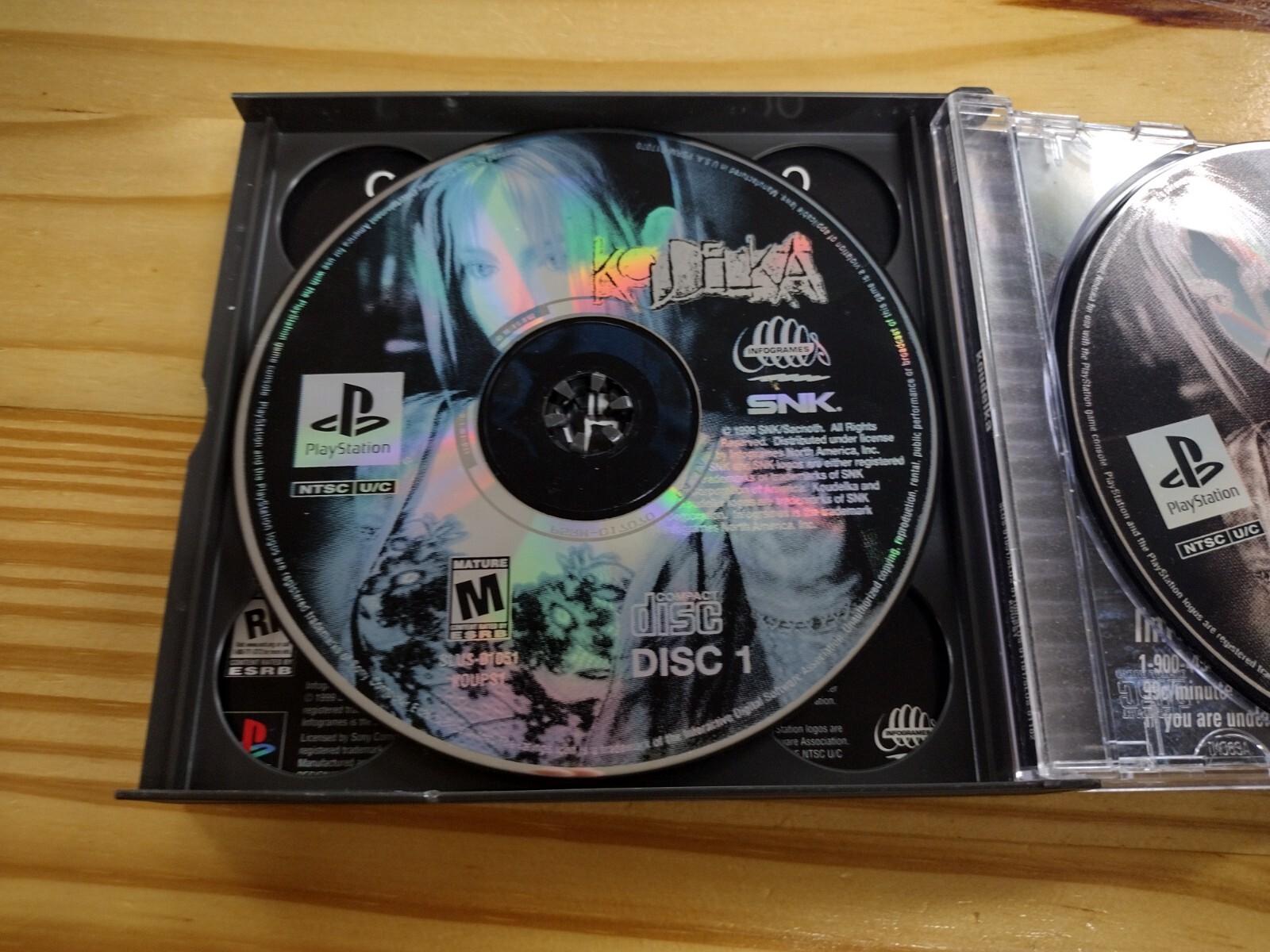 Koudelka PS1 Sony PlayStation 1 CIB COMPLETE Manual Registration Card ...