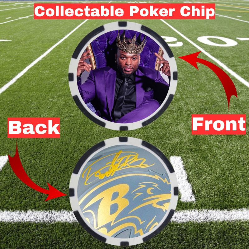 Derrick Henry - Baltimore Ravens - Sports Merch Poker Chip - Signed | eBay