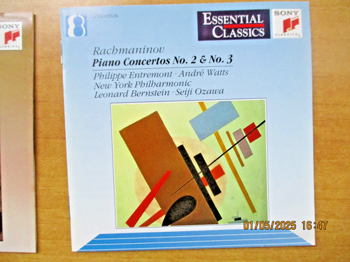 SONY ESSENTIAL CLASSICS CD MADE IN AUSTRIA RACHMANINOV WAGNER SIBELIUS ...