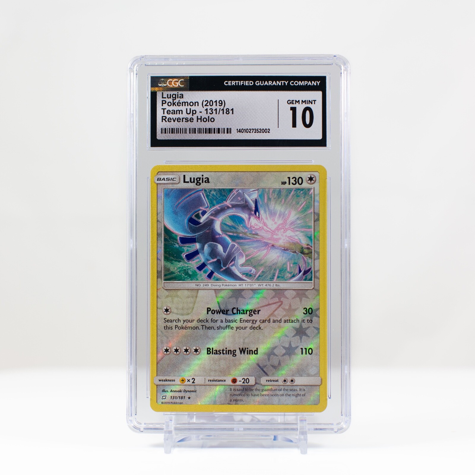 Pokémon Lugia #131 Reverse Holo Team Up - CGC 10 Gem Mint - POP 7 | eBay