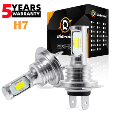 For Yamaha YZF-R6 YZF-R1 White H7 LED Motorcycle Headlight Bulbs Kit 2PCS | eBay