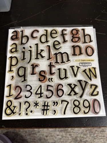 CTMH Close To My Heart Stamp Set D1137 Giggle Lowercase Alphabet ...