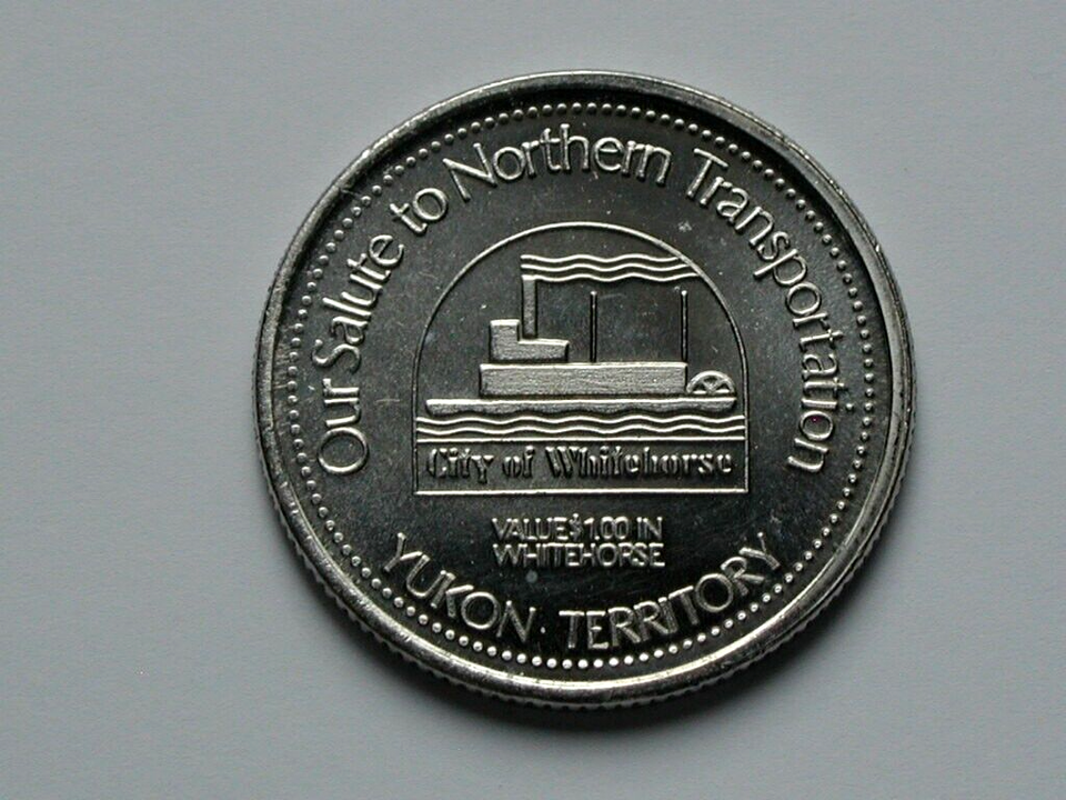 Whitehorse (Yukon Territory) CANADA 1986 Trade DOLLAR Token for River ...