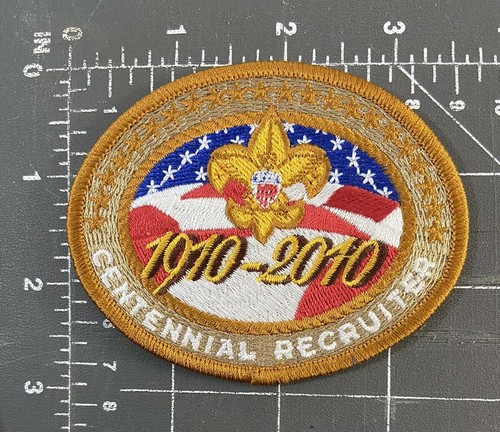 Boy Scouts De Amérique BSA 1910-2010 100 Ans Centennial Recruiter Patch ...