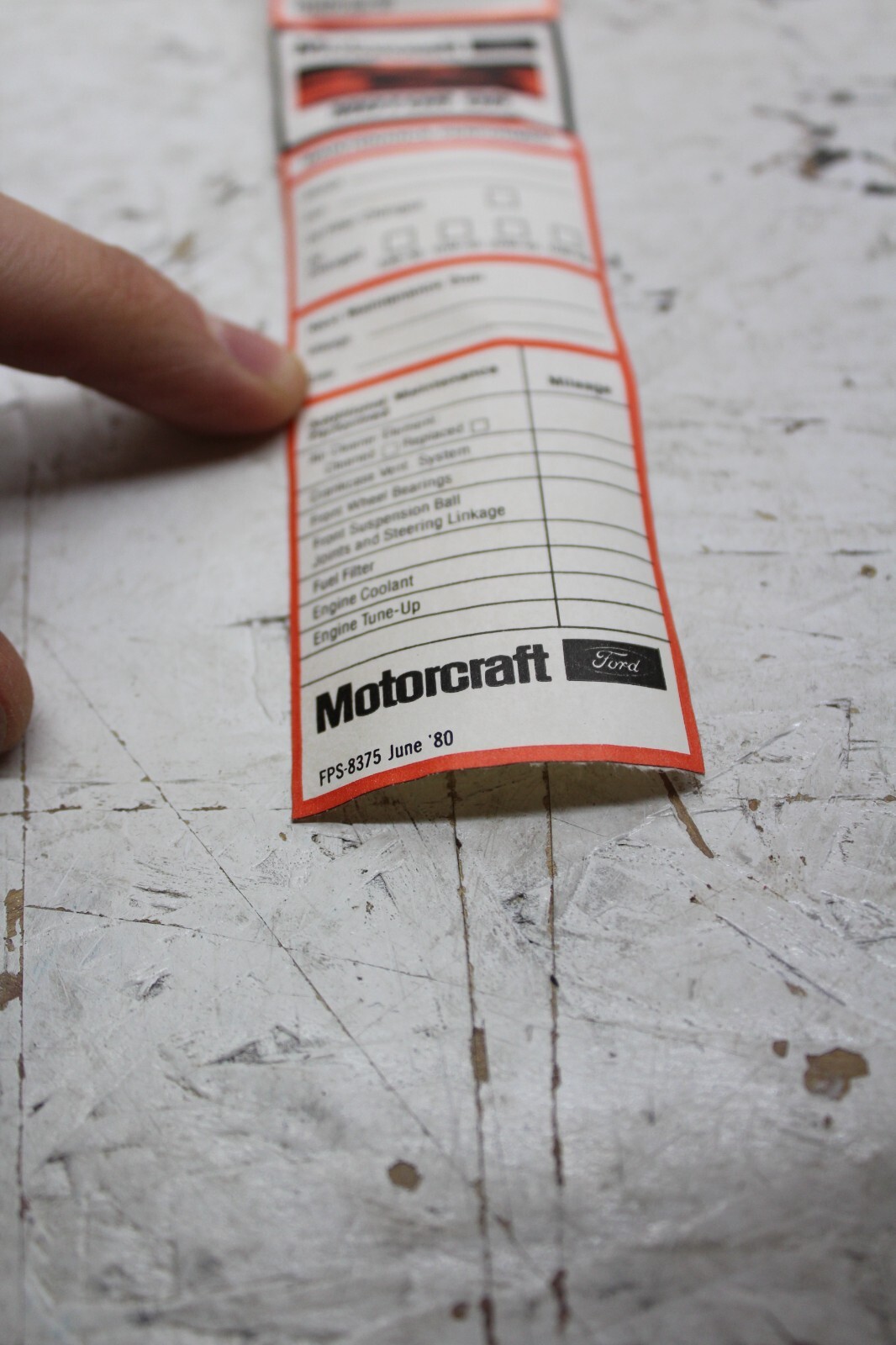 214 Original Vintage NOS FORD MOTORCRAFT MOTOR OIL Door Jamb Stickers ...