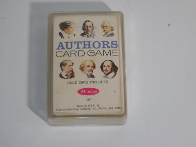 Authors Card Game Whitman Western Publishing Company Inc. Racine ...