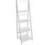 Classic Ladder Shelf Bookcase Cabinet Furniture WHITE Ladder Shelving ...