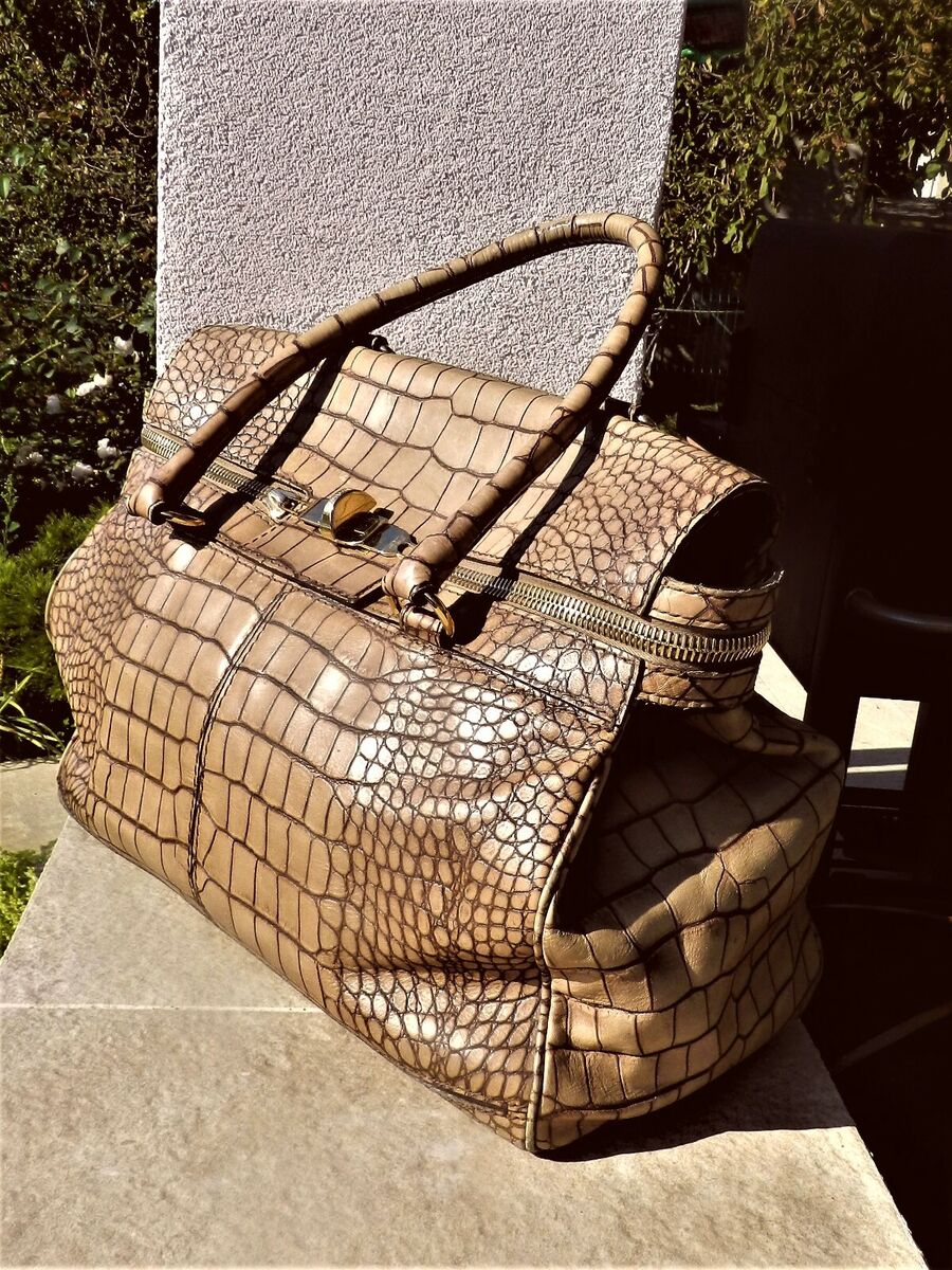 Max Mara マックスマーラ マルゴー クロコ型押し レザー Max Mara マックスマーラ マルゴー クロコ型押し レザー