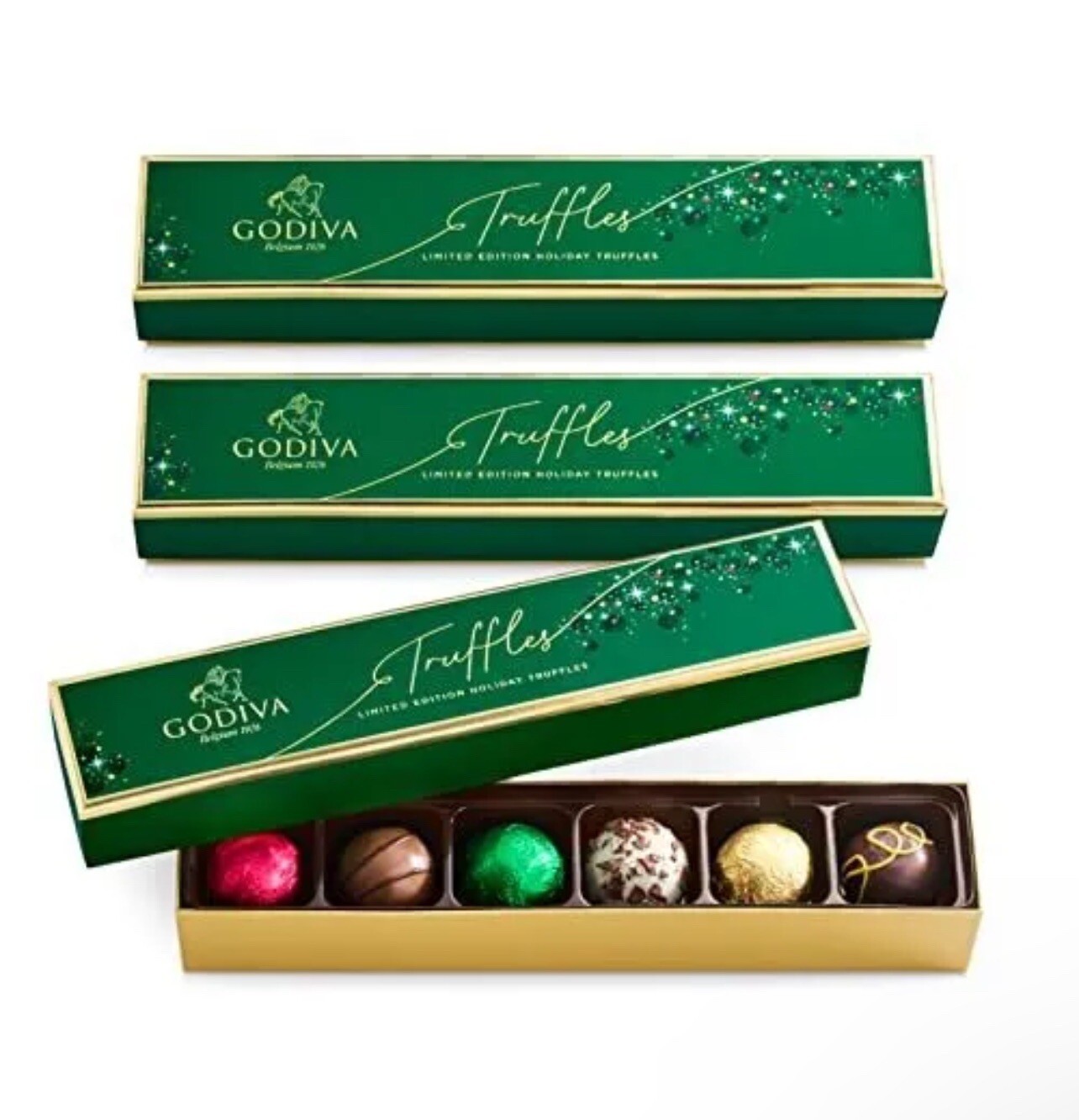 Godiva Chocolatier Chocolate Holiday Truffle Flight - 6 Piece 3 Packs Of 6 31290145126| eBay