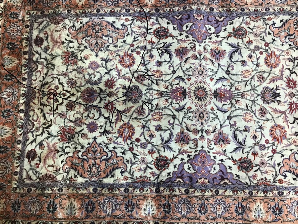 100% Silk Hand-knotted Rug Allover Design 3' X 5’ | eBay