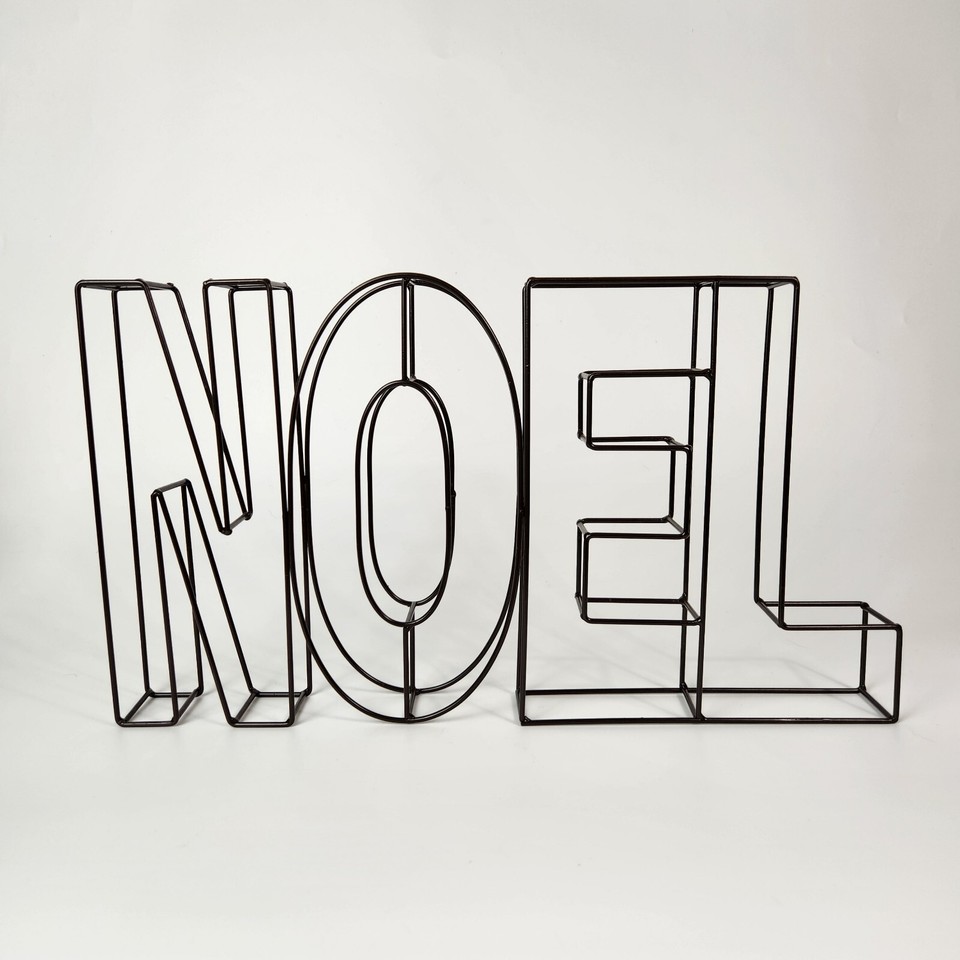Noel Sign Wire Frame Christmas Decor Modern Christmas Decorations ...