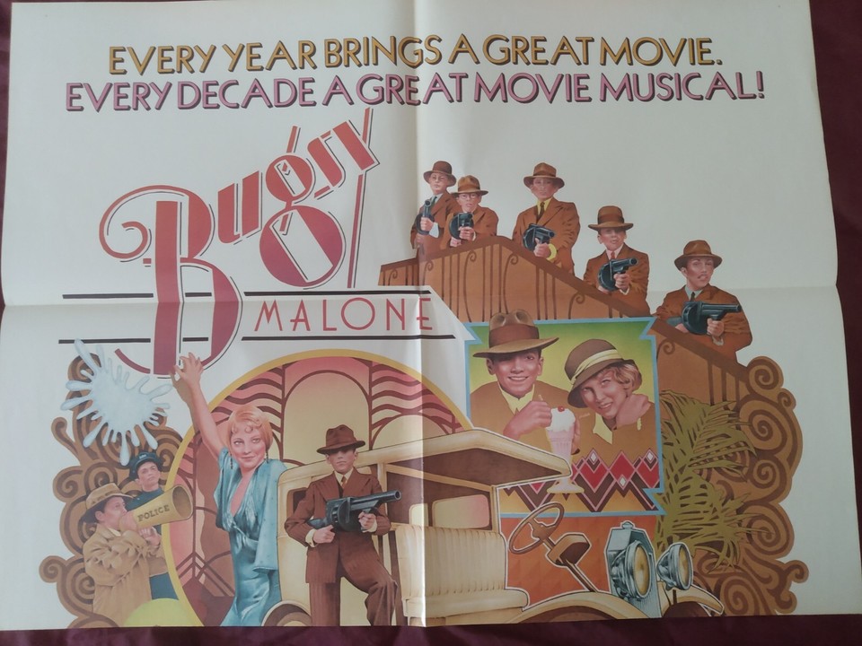 Bugsy Malone Original 27x41 1976 Jodie Foster Scott Baio Directed by Alan Parker | eBay