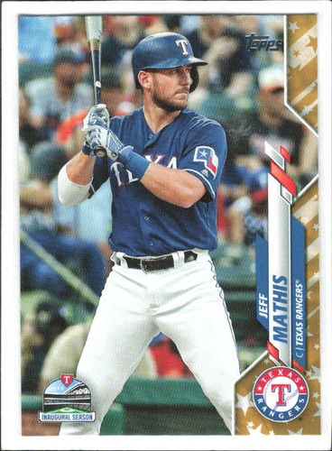 2020 Topps Jeff Mathis Gold Star #645 Texas Rangers | eBay