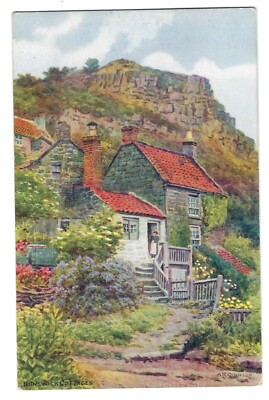 A R Quinton postcard 2805. Runswick Cottages. pristine | eBay UK