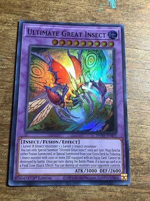 Yugioh! Ultimate Great Insect - PHHY-EN035 - Super Rare - 1st Ed - NM ...