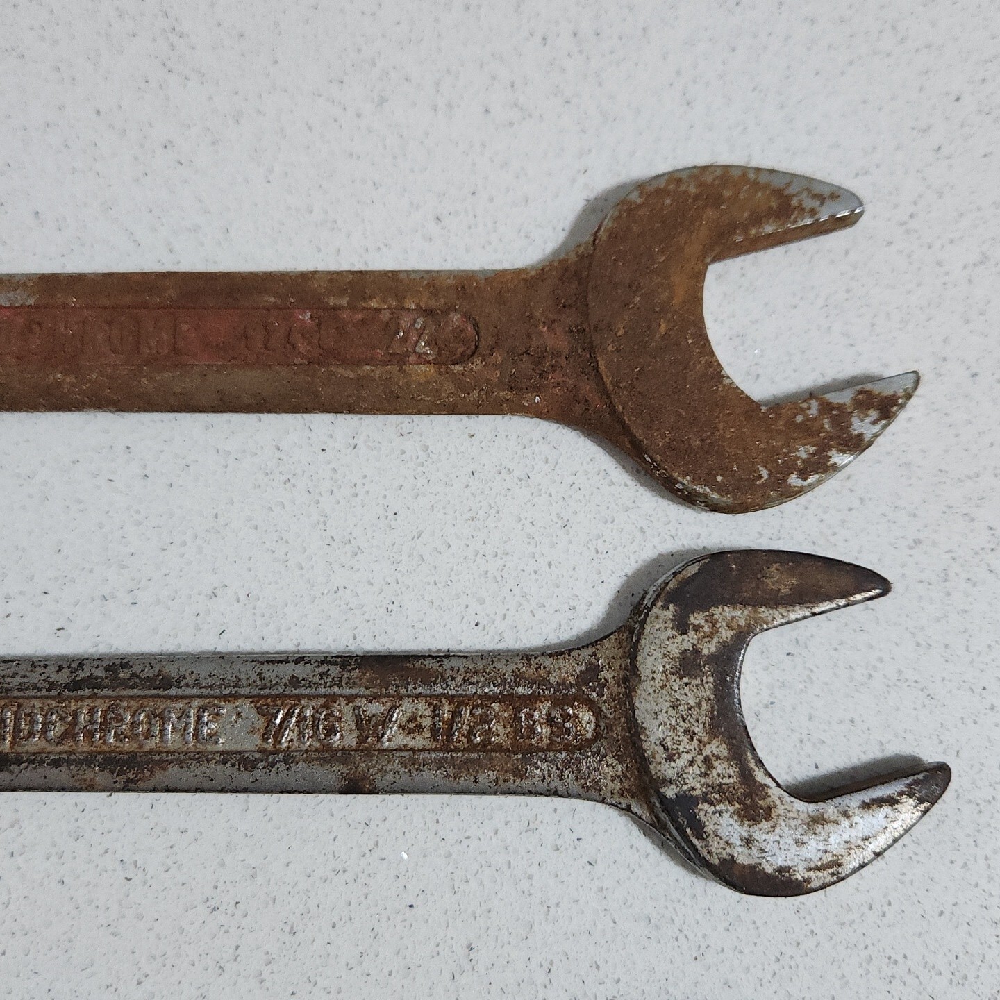 SET OF 4 X SIDCHROME ASSORTED IMPERIAL OPEN ENDED SPANNERS Vintage ...