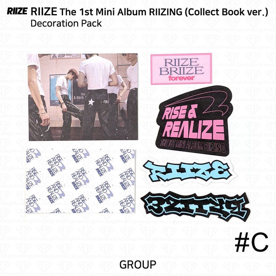 RIIZE The 1st Mini Album RIIZING Collect Book Photocard Portrait Photo ...