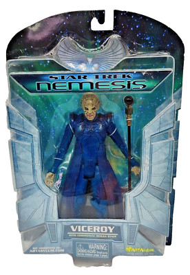 Star Trek Nemesis Viceroy w/ Staff 7" Action Figure Toy 2002 Art Asylum ...