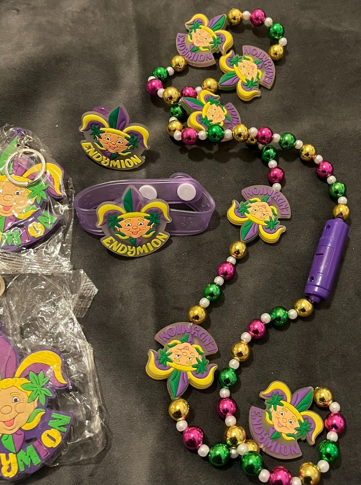 New Orleans Mardi Gras Krewe of Endymion Lot of Parade Beads, Throws ...