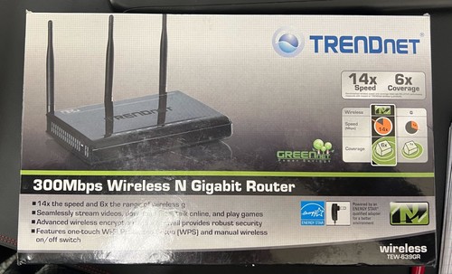 TRENDnet TEW-639GR 300mbps 4-Port Wireless N Gigabit Router | eBay