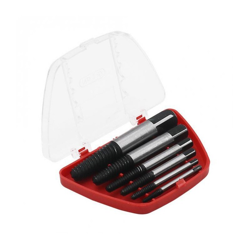 6 PCS Damaged Screw Bolt Extractor Ezy Out Set Easy Broken Screw ...