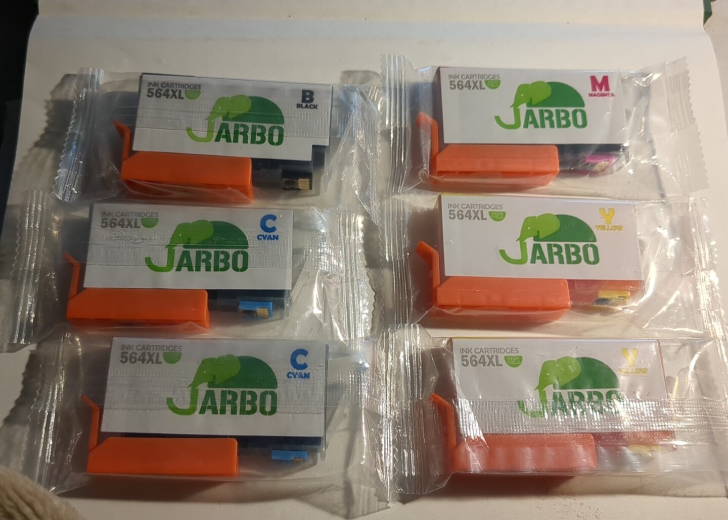 Lot of 6 Jarbo Ink Cartridges 564XL Hp Compatible Black Magenta Cyan ...