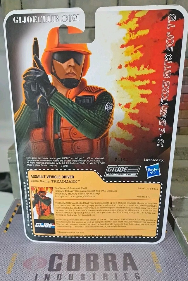 GI JOE ~ 2018 TREADMARK ~ MOC MOSC ~ FSS 7.0 COLLECTORS CLUB | eBay