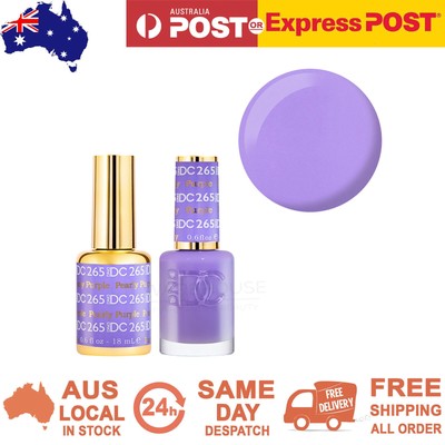 DND 265 Pearly Purple - DC Collection Nail Gel & Lacquer Polish Duo ...