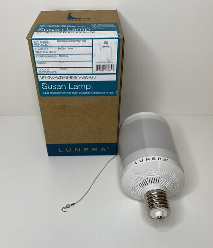Lunera Susan Lamp HID LED SN-360-E39-B-8Klm-850-GE 5000K 931-00156 360 ...