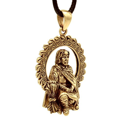 Bronze Lugh Pendant by Dryad Design - Celtic Sun God Wiccan Pagan Wicca ...