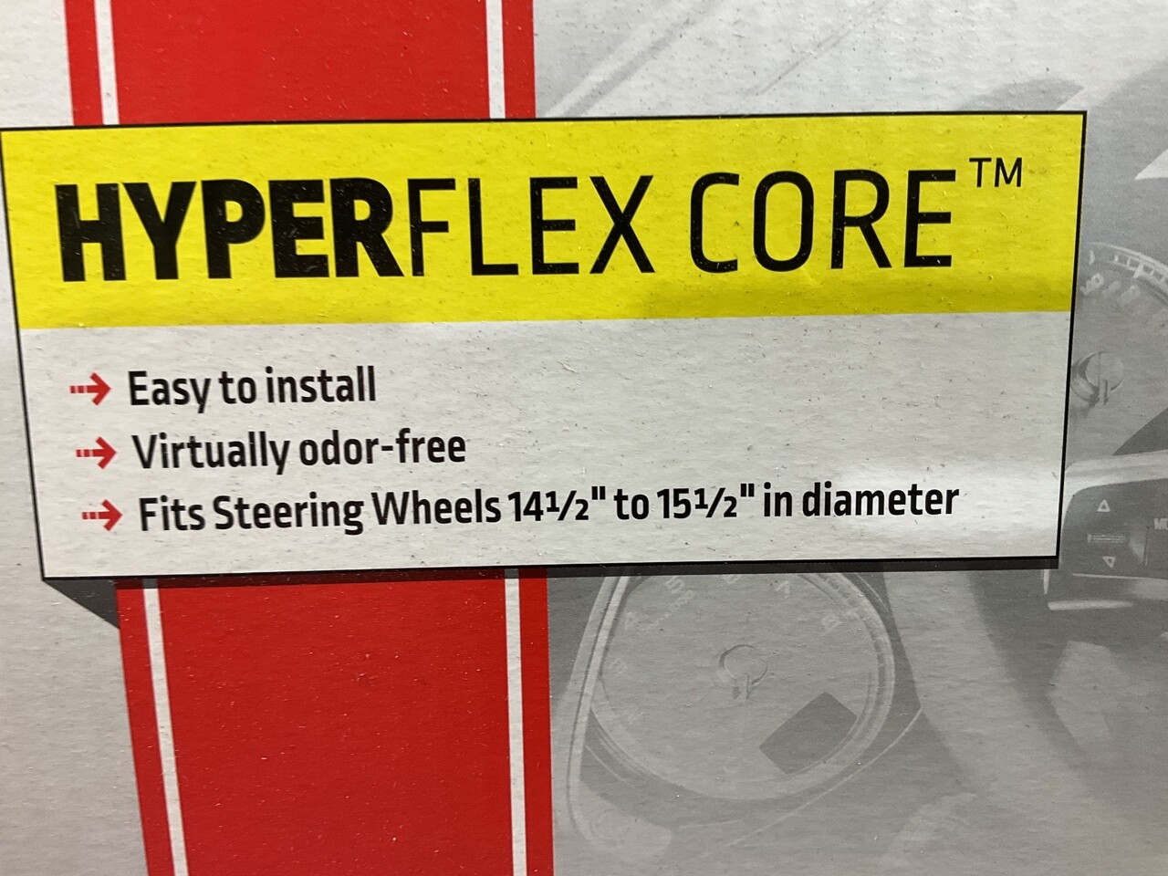 Bell Hyperflex Core 97019-9 Black PUTTY GRIP Steering Wheel Cover Easy ...