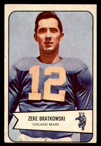 1954 Bowman #11 Zeke Bratkowski Very Good RC Rookie Bears ID:382662 | eBay