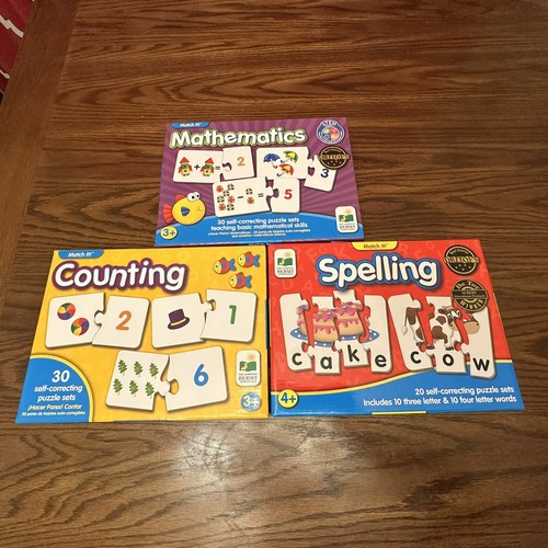 The Learning Journey Match It Math Spelling Counting puzzles Complete ...