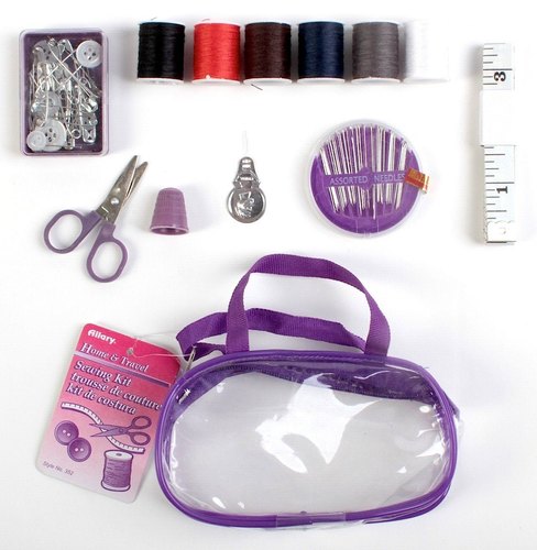 Allary Home & Travel Sewing Kit | Zipper case | 3-Pack | Pink Green ...