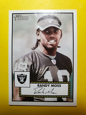 HOF RANDY MOSS #270 OAKLAND RAIDERS - MARSHALL - 2006 TOPPS HERITAGE ...