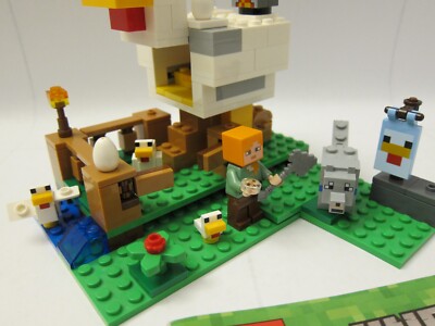 LEGO 21140 Minecraft The Chicken Coop - Complete Set w/ Manual - Very ...