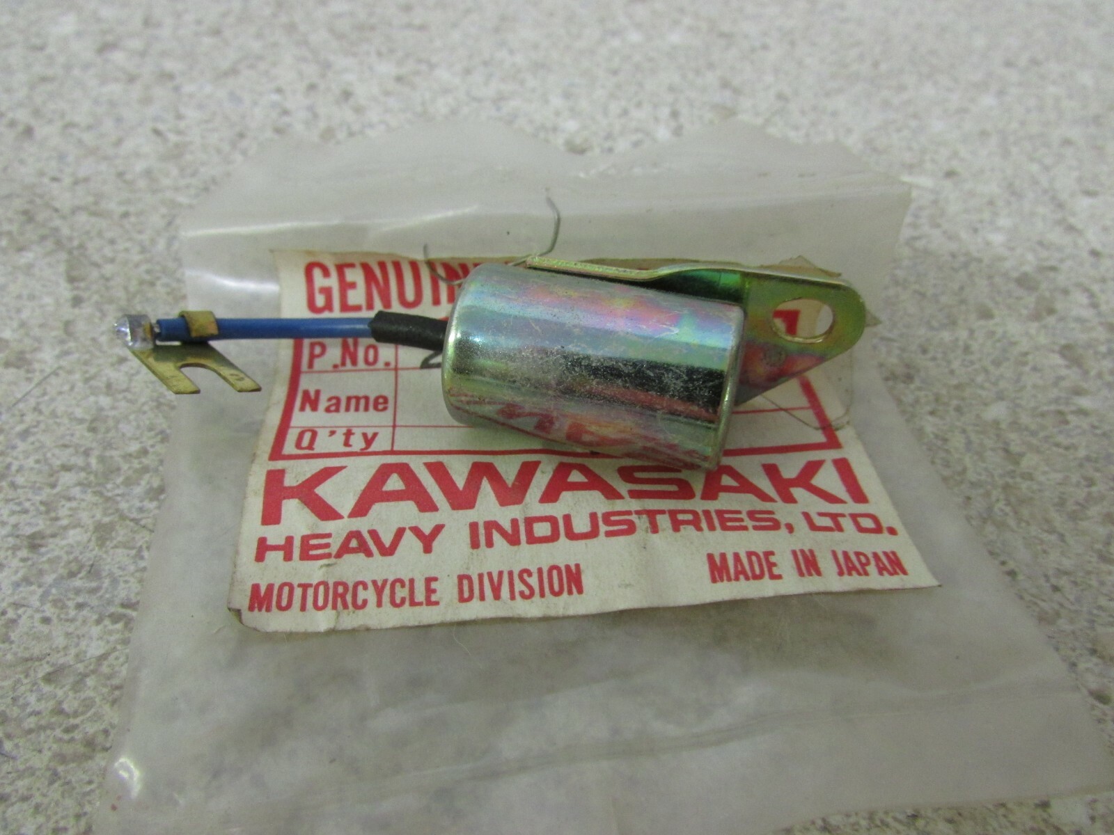 NOS 74-78 KAWASAKI KZ400 400 76-79 KZ750B KZ750 KZ 750 OEM CONDENSER ...