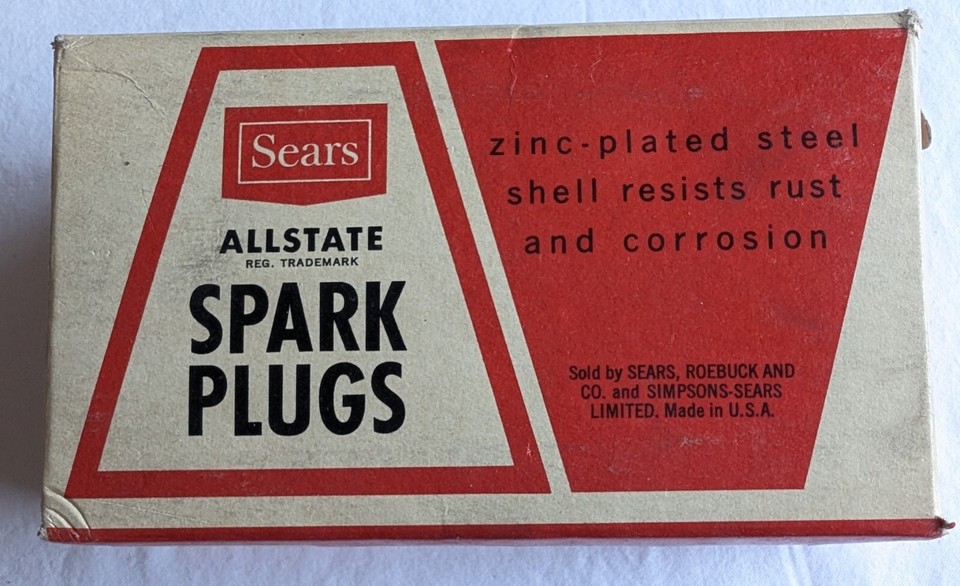 Sears Allstate Spark Plugs 60550 Lot of 7 NOS New Old Stock Vintage ...
