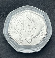 View 2023 Salmon 50p Fifty Pence Coin NO PRIVY MARK From Sealed Bag ...
