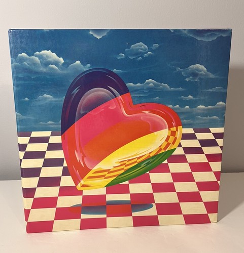 Lisa Frank Vintage Heart with Pink Purple Checkerboard Sky 3 Ring ...