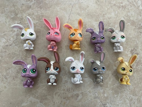 Littlest Pet Shop RARE Bunny Rabbit #972 828 49 500 Pink Purple Easter ...